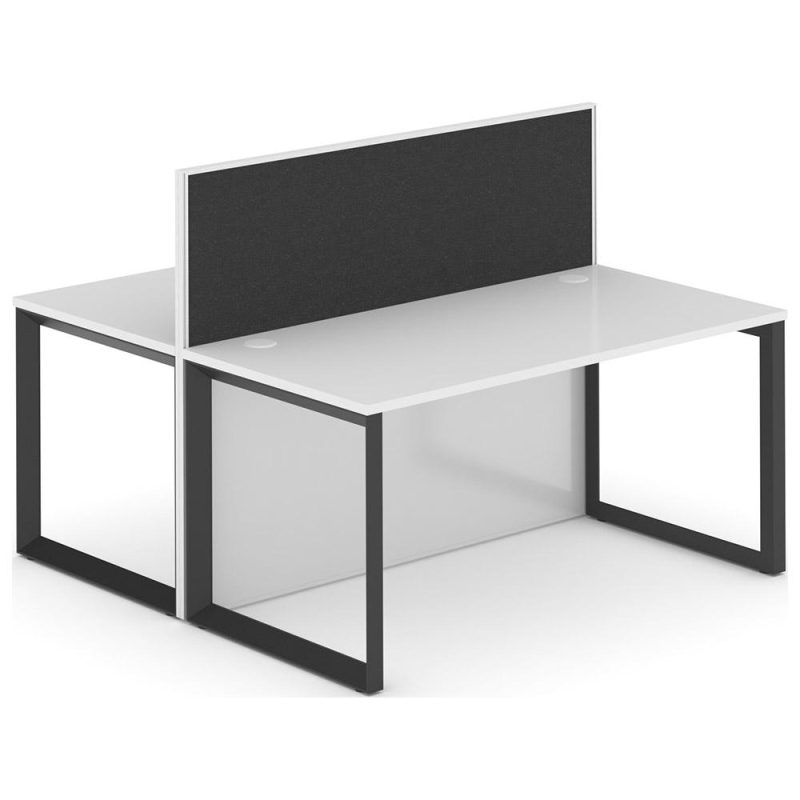 Citi Loop Back-to-Back Panel Screen 2P Workstation | Empire Furniture