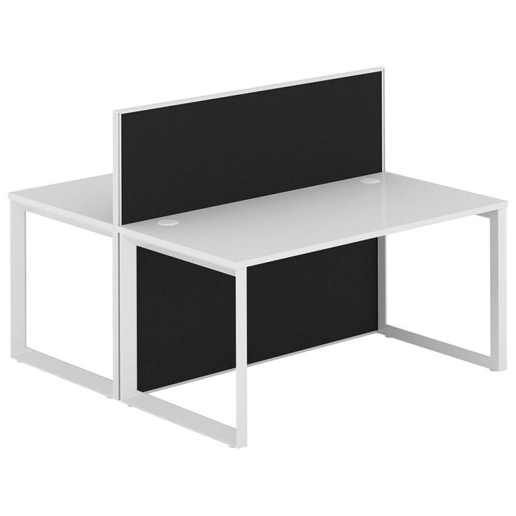 Citi Loop Back-to-Back Panel Screen 2P Workstation | Empire Furniture