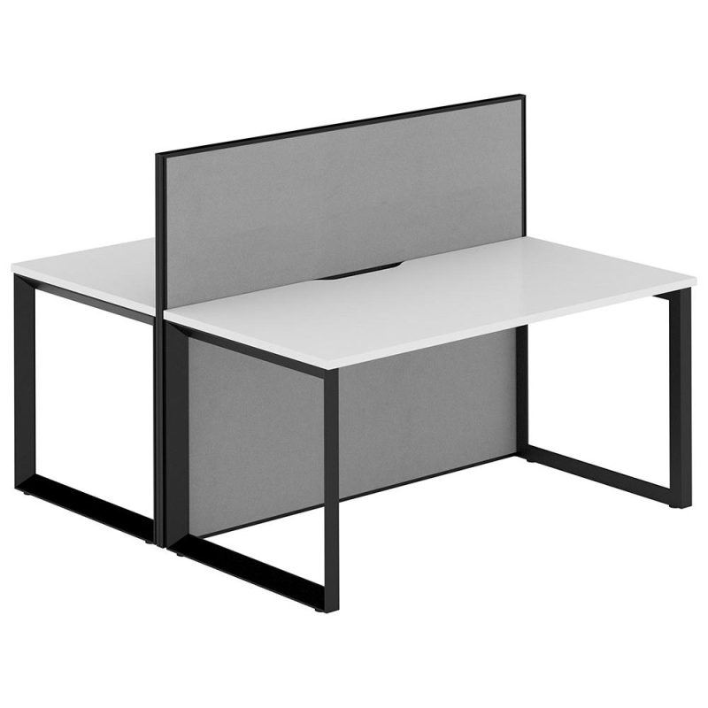 Citi Loop Back-to-Back Panel Screen 2P Workstation | Empire Furniture