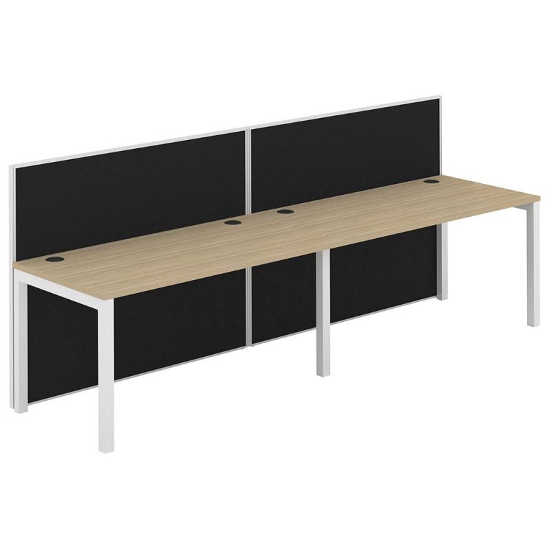 Citi 50/50 Single Sided Panel Screen 2P Workstation | Empire Furniture