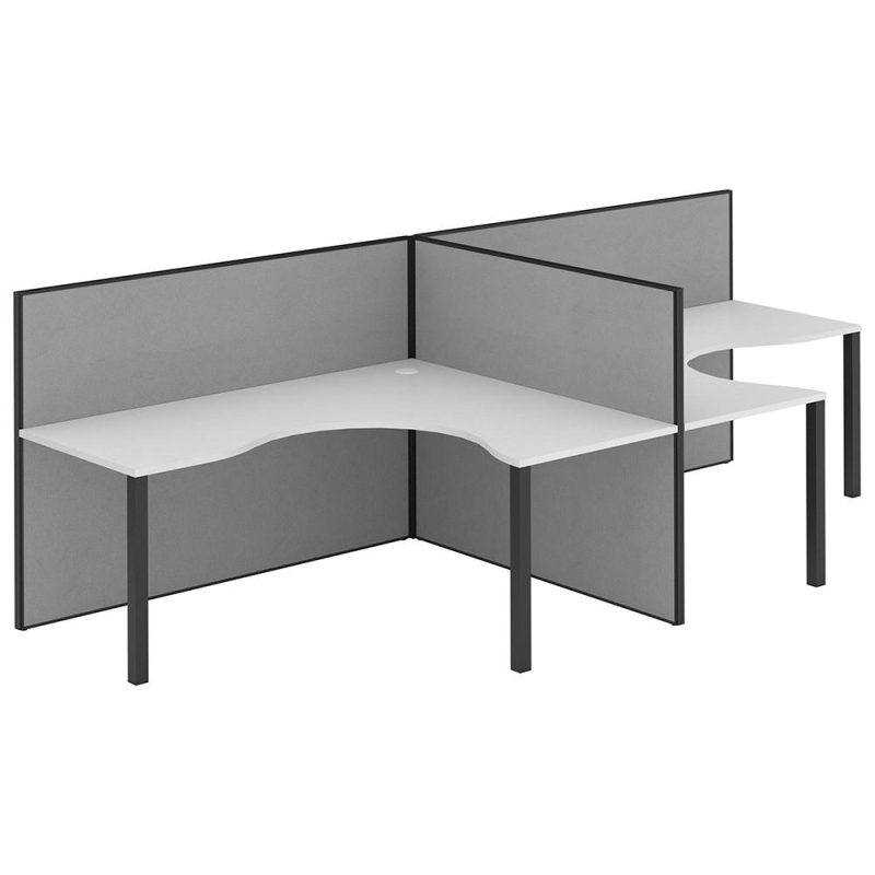 Citi 50/50 T Pod Panel Screen 2P Workstation | Empire Furniture