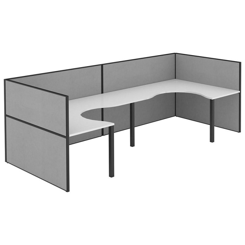 Citi 50/50 U Pod Panel Screen 2P Workstation | Empire Furniture
