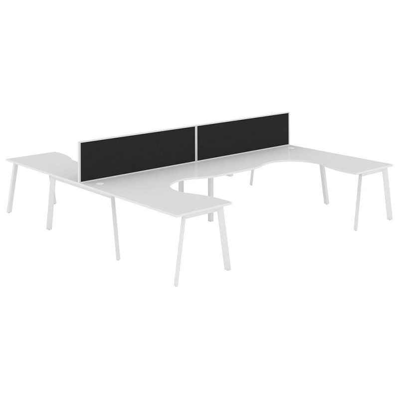 Citi A-Leg H Pod 4P Workstation | Empire Furniture