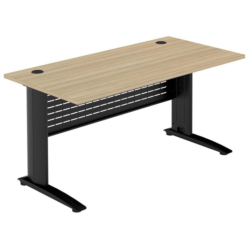 Breeze C-Leg Straight Desk with Metal Modesty | Empire Furniture