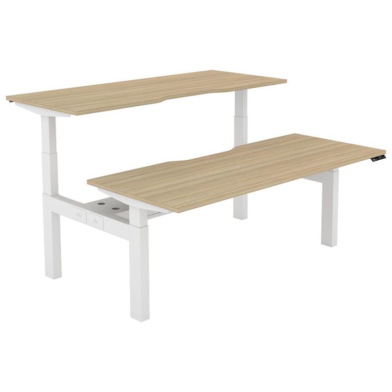 Altura Electric Height Adjustable Back-to-Back 2P Workstation (No ...
