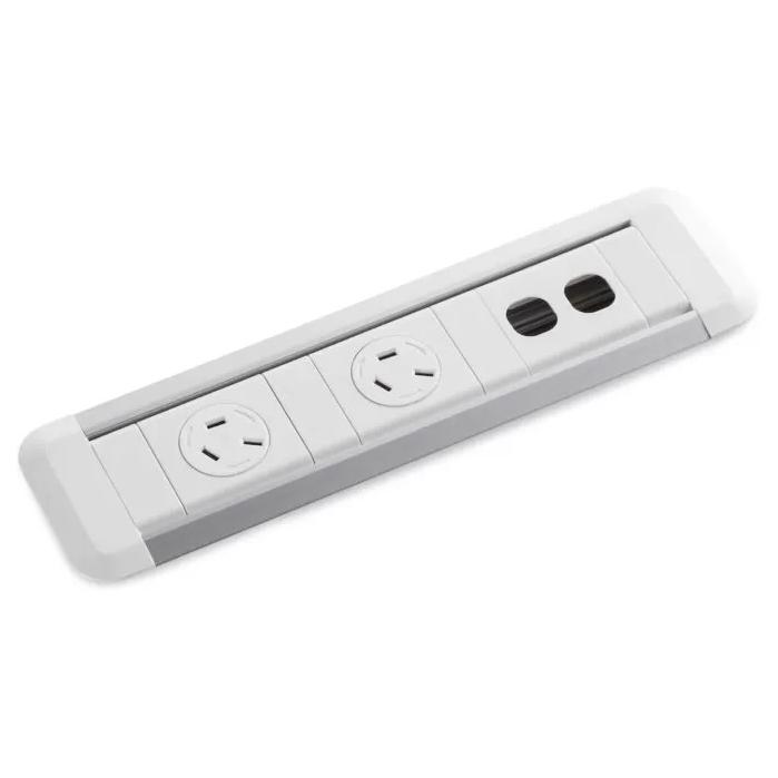 Centra In-Desk Power Unit (2 x GPO) | Empire Furniture